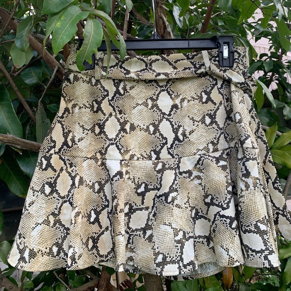 Zara Snake Print Skort - Gem